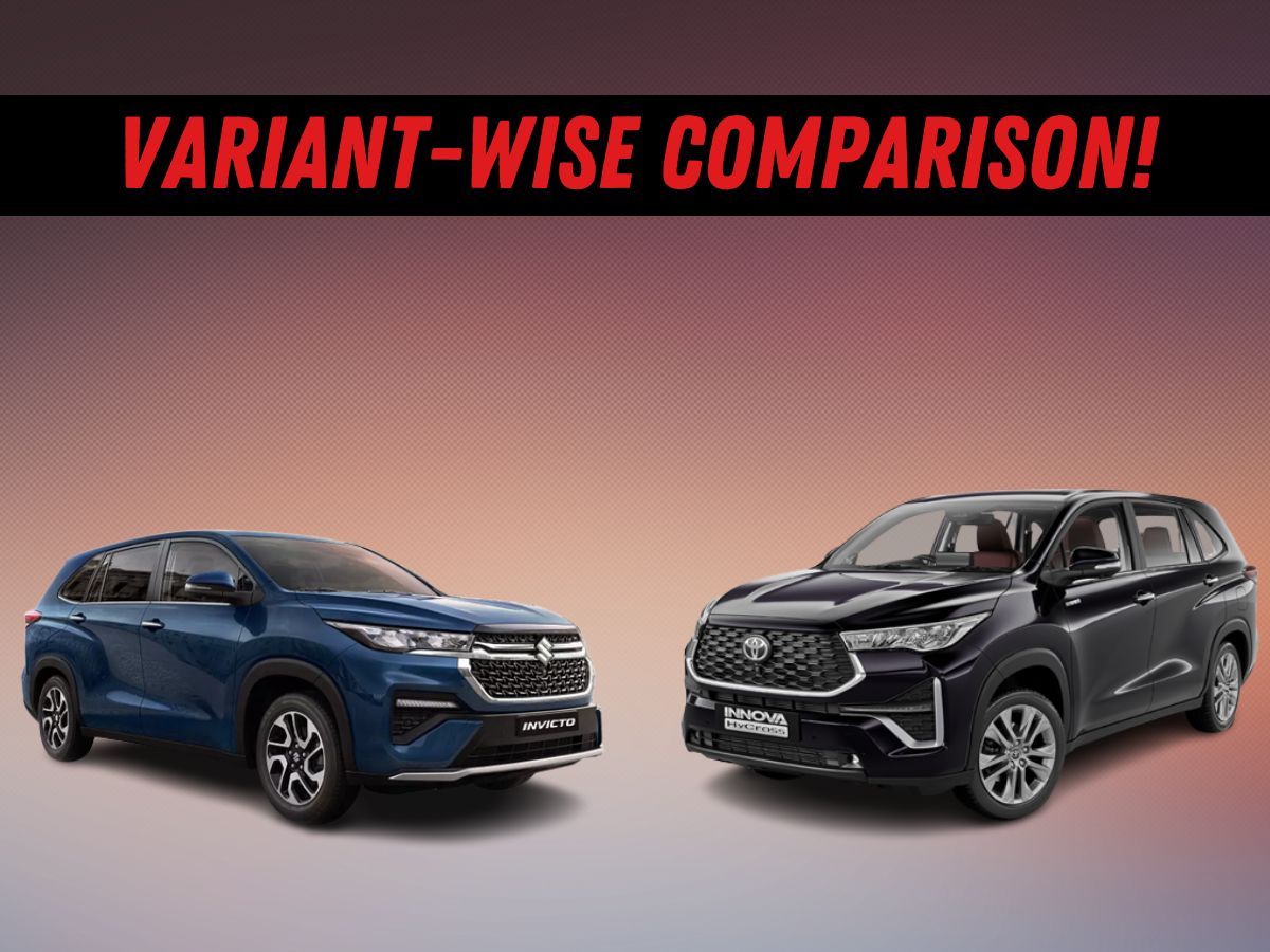 Maruti Invicto vs Toyota Innova HyCross - variants compared! » MotorOctane