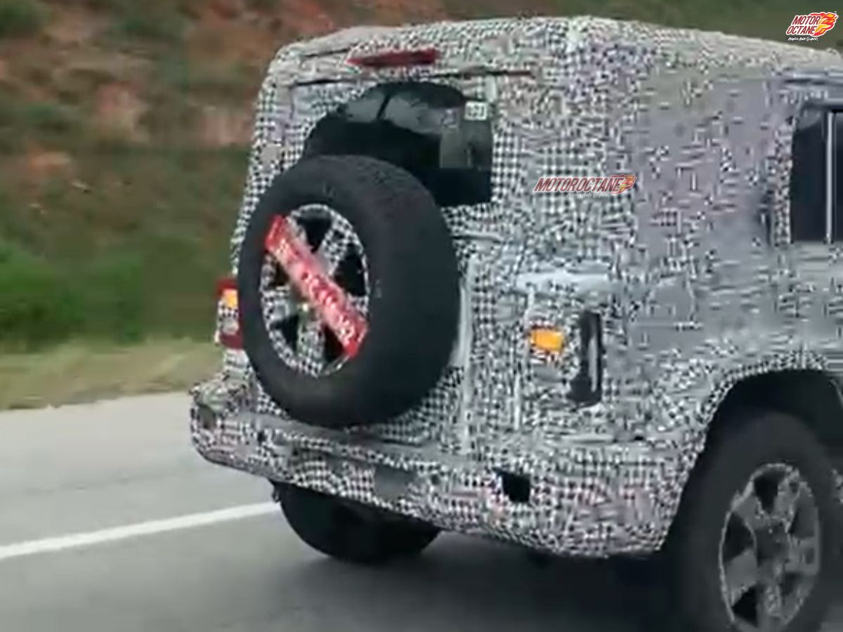 Mahindra Thar 5-door to get a new front design! » MotorOctane