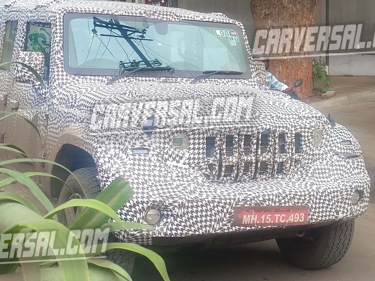 Mahindra Thar 5-door to get a new front design! » MotorOctane