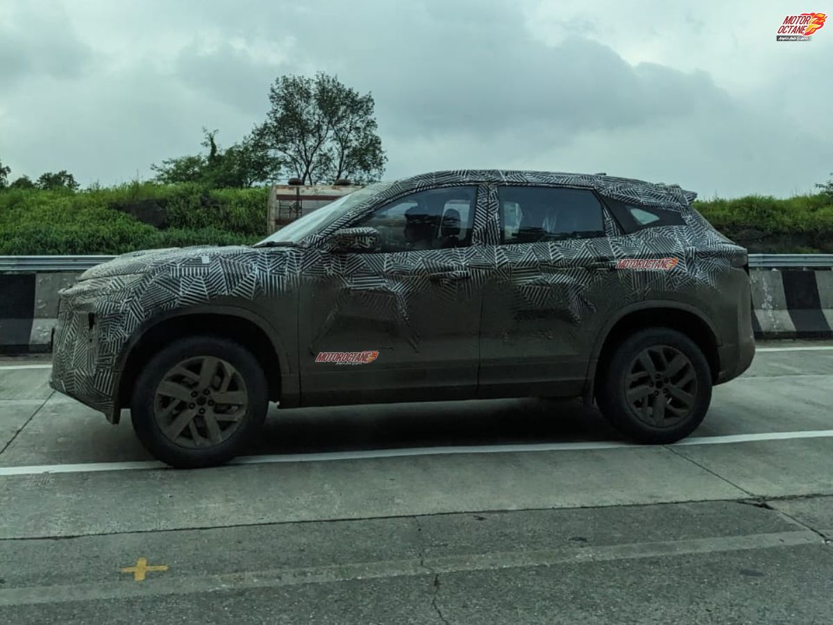 Tata Harrier facelift design spied upclose! » MotorOctane