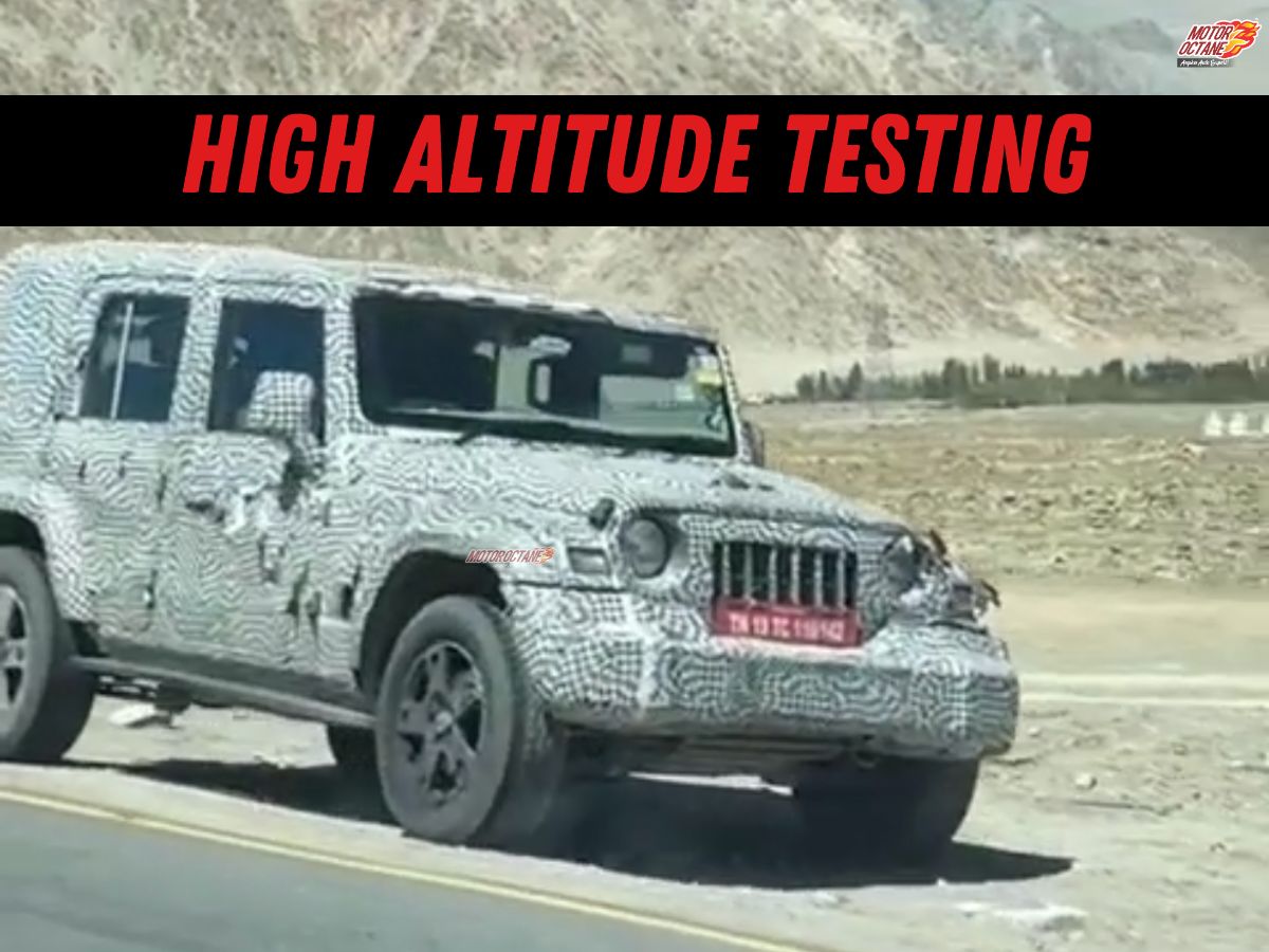 Mahindra Thar 5 door spotted in Umling La - video inside » MotorOctane