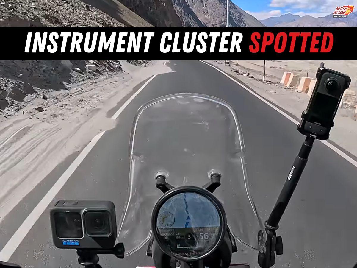 Royal Enfield Himalayan 450 instrument cluster spotted! WOW » MotorOctane