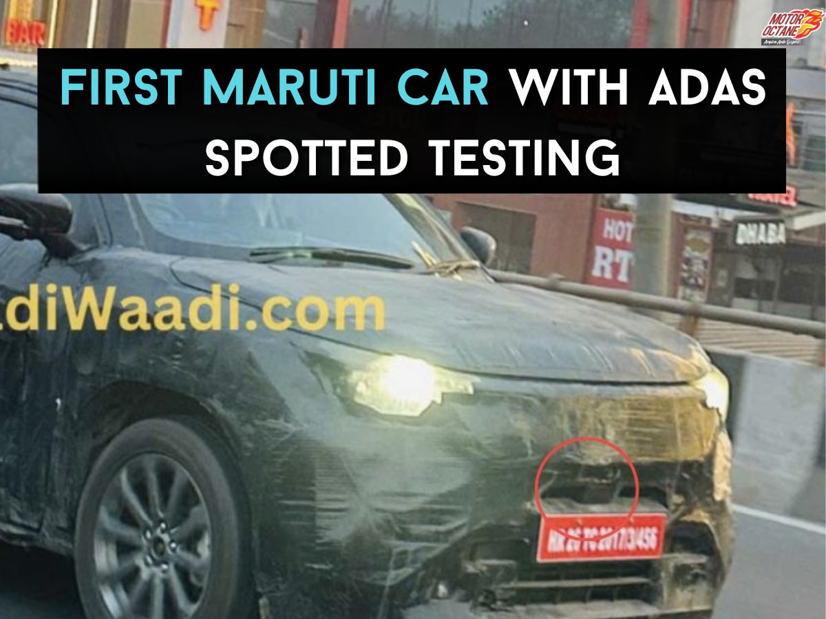 First Maruti car with ADAS spotted testing » MotorOctane