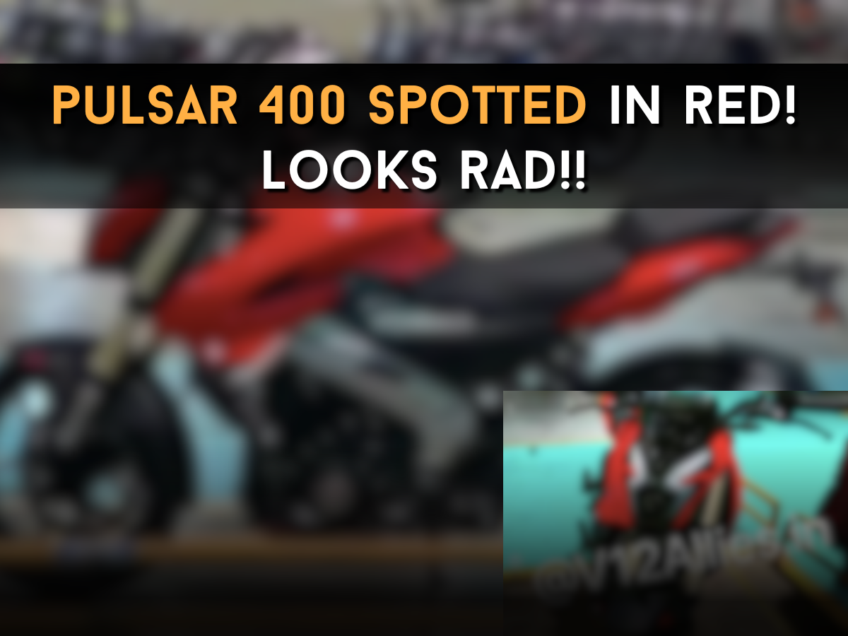 Bajaj Pulsar 400 Spotted In Red Colour - Details Revealed » MotorOctane