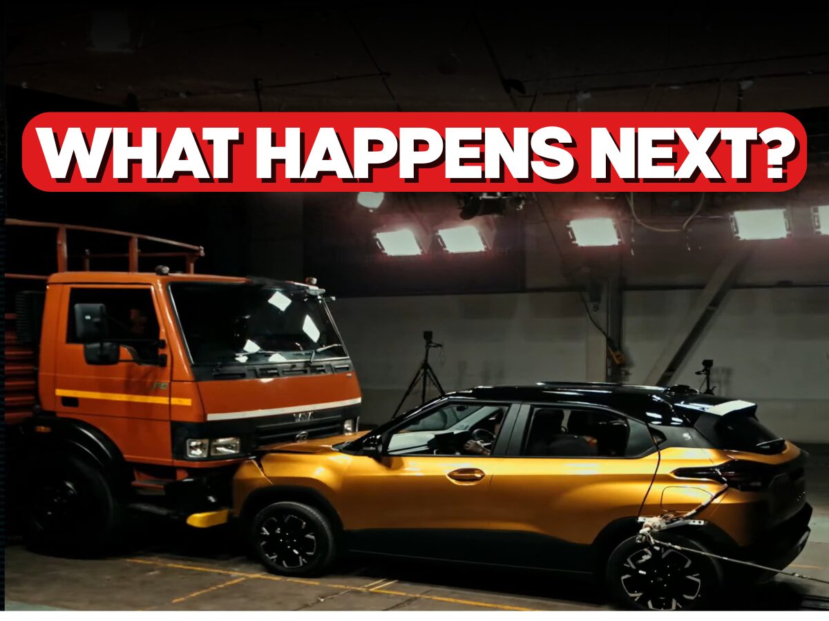 Tata Punch Facelift Crashed With Truck! » MotorOctane
