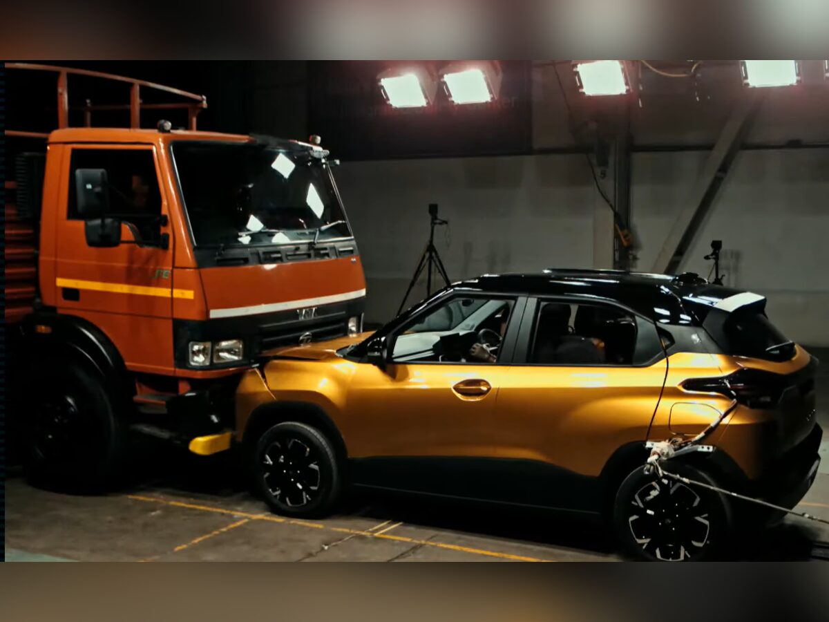 Tata Punch Facelift Crashed With Truck! » MotorOctane